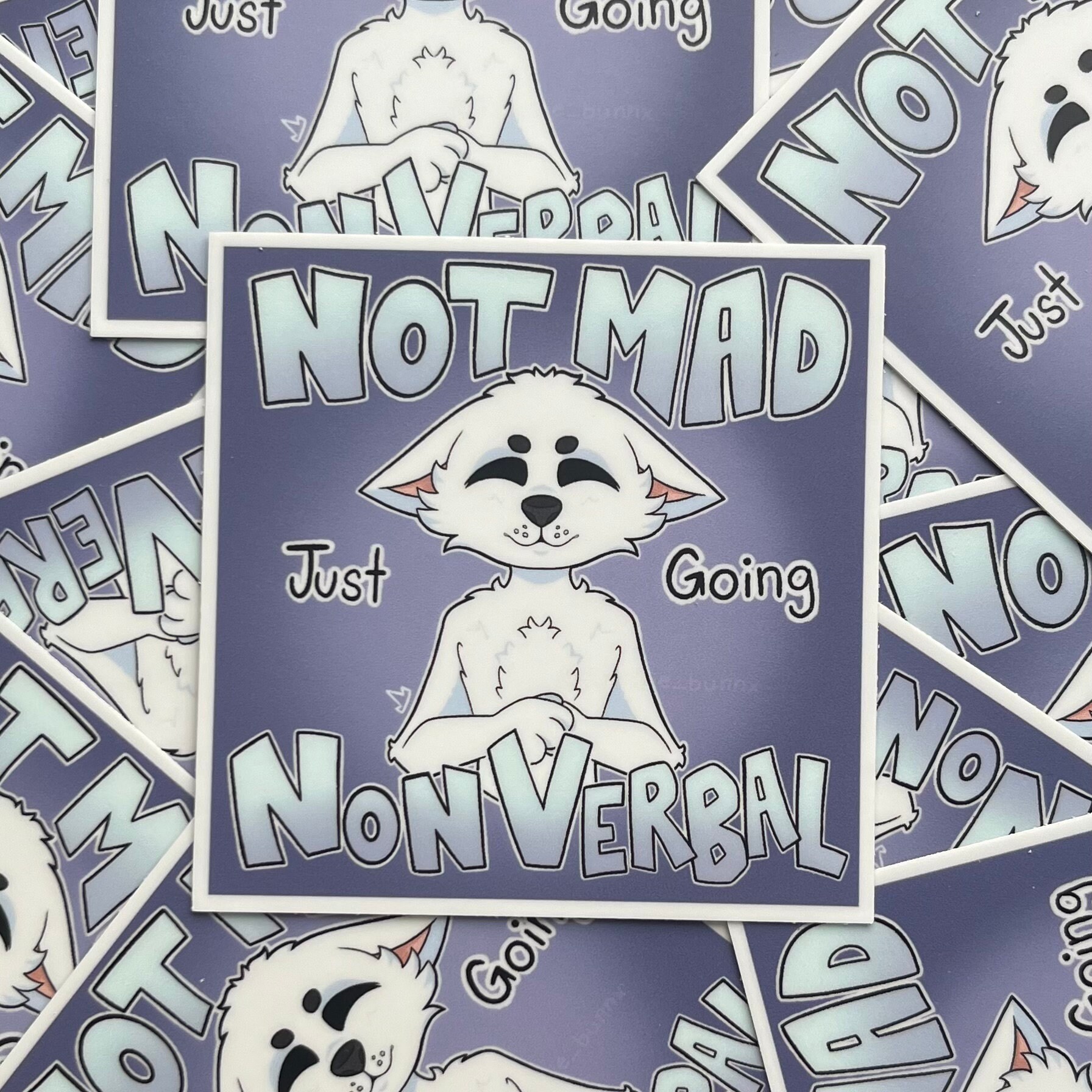 Going Nonverbal Sticker | Furry Sticker | 3x3 - Etsy