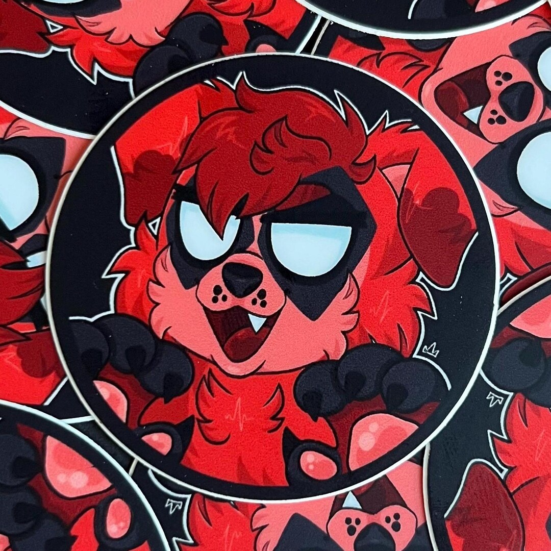 Deadpool Dog | Furry | 2x2 | Sticker - Etsy