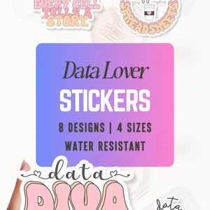 Accountant Sticker Gift Data Analyst Sticker Excel Waterproof Sticker ...