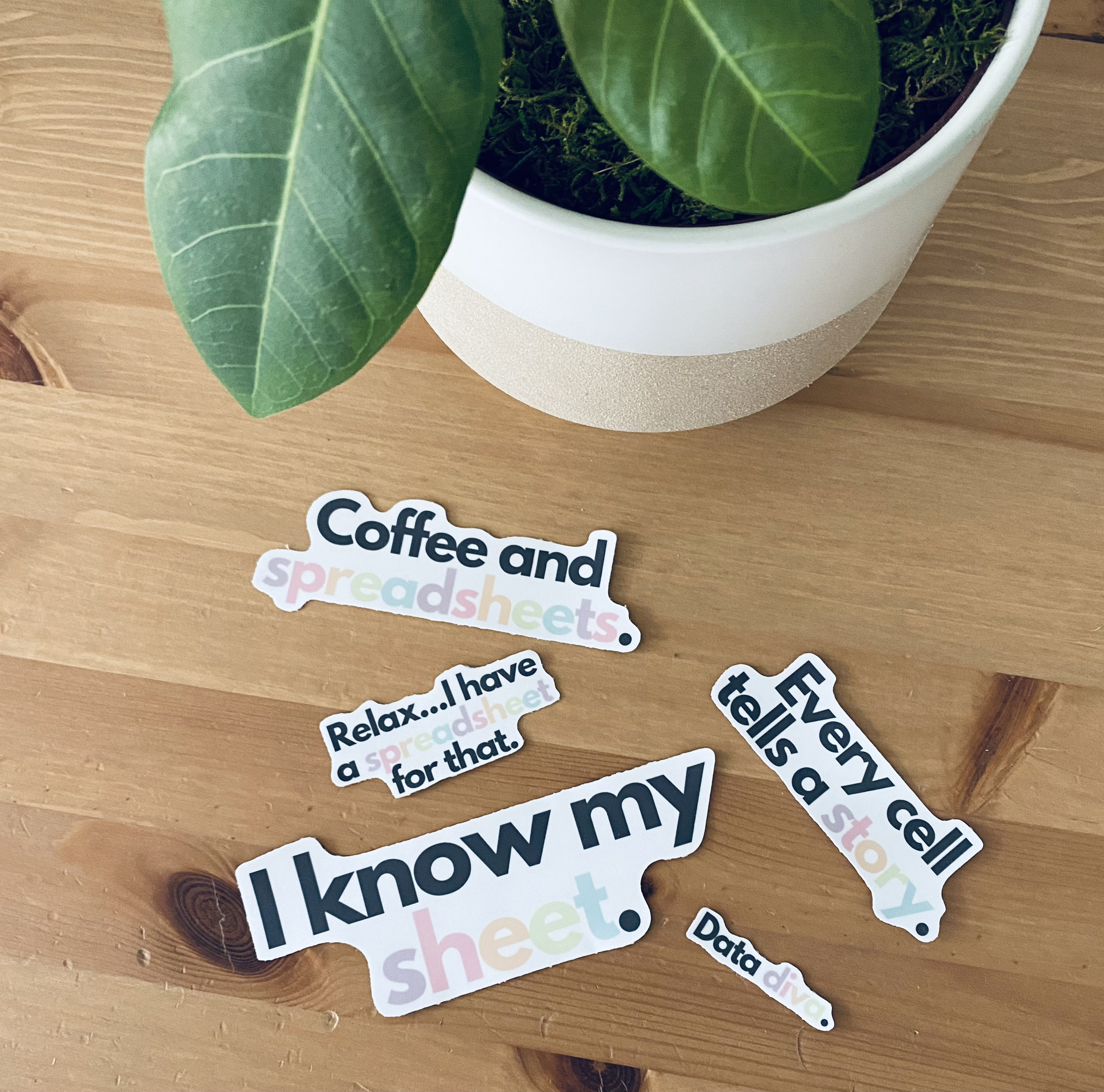 Spreadsheet Lover Sticker Laptop Vinyl Spreadsheet Sticker Excel Office ...