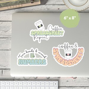 Accountant Sticker Gift Data Analyst Sticker Excel Waterproof Sticker ...