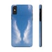 Blue Sky Angel Wings Cloud Shaped Printed Glossy iPhone Case Tough ...