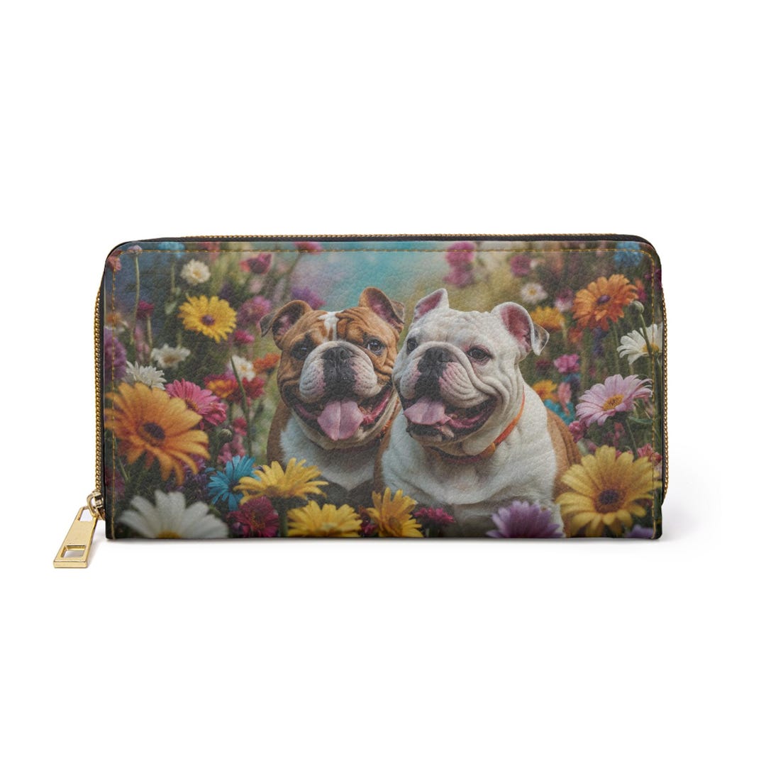 English Bulldog Wallet, Funny Dog Mom Gift, Cute Bulldog Lover Purse ...