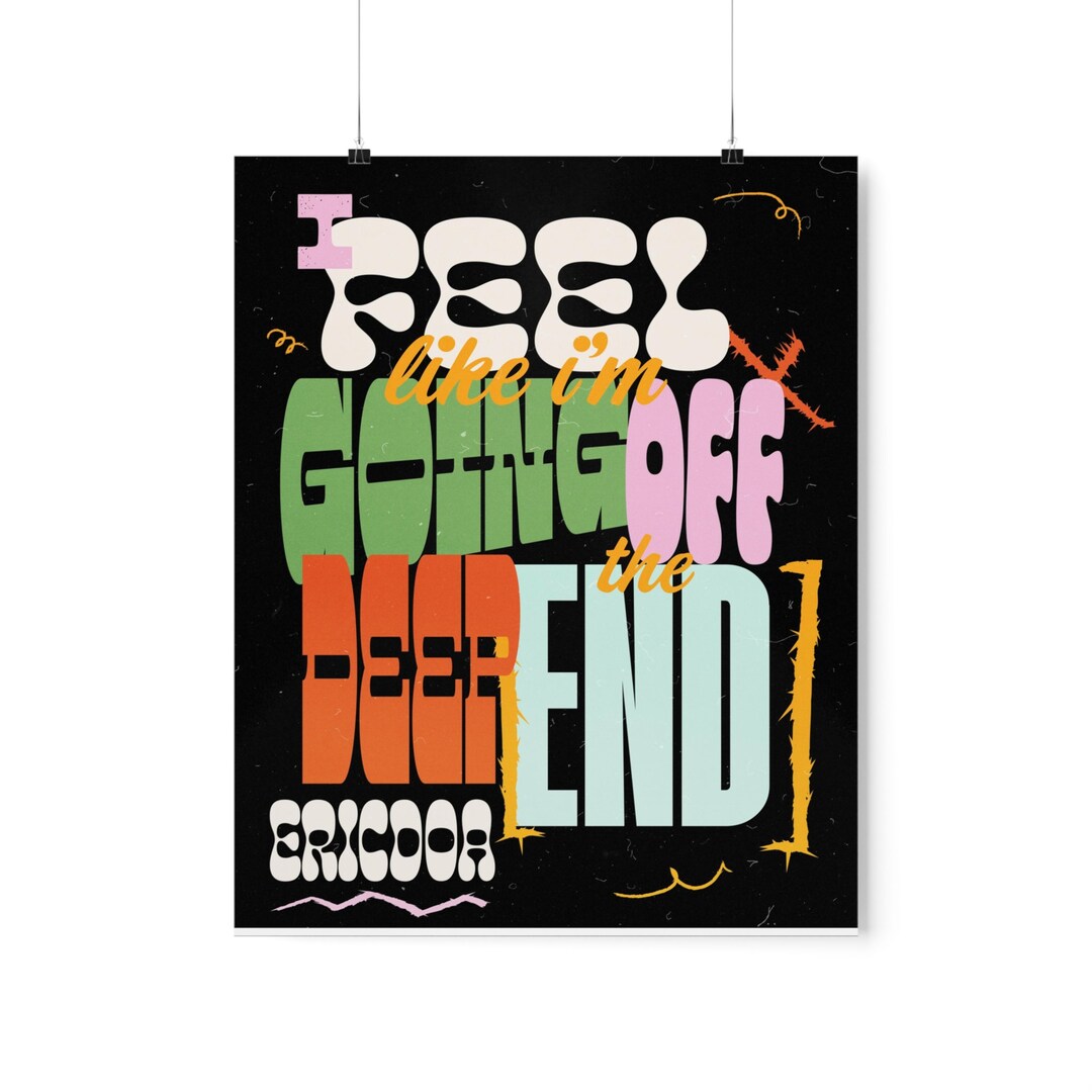 ERICDOA Deep End Poster - Etsy
