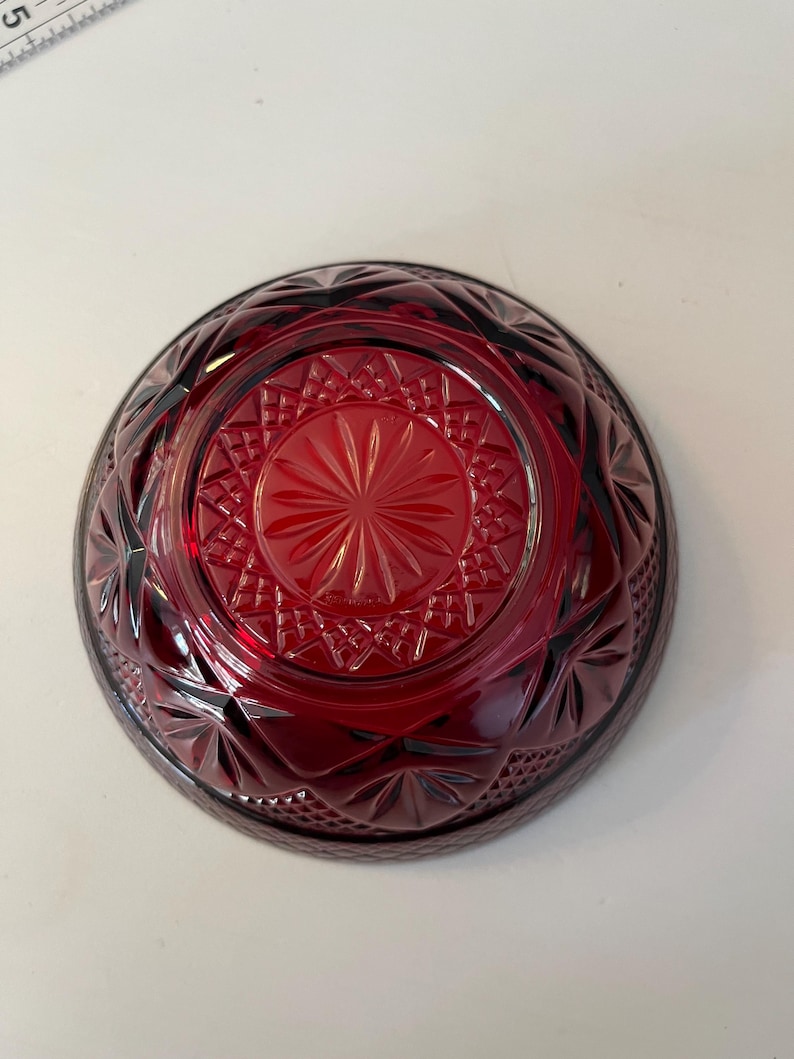 Ruby Red Cape Cod Avon Dinnerware - Etsy