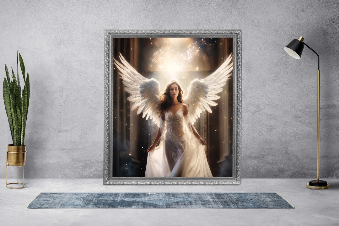 Beautiful Angel Art Wall Art Digital Art Print Instant Digital Download ...