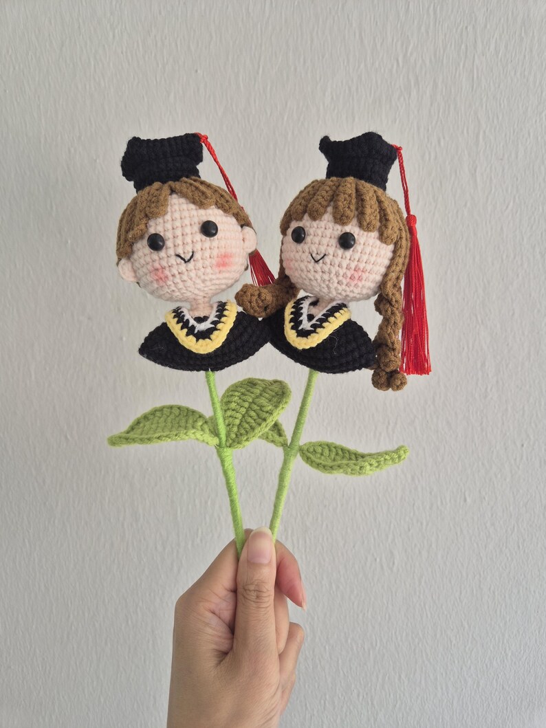 Crocheted Graduation Doll-student Graduation Crochet Gifts - Etsy