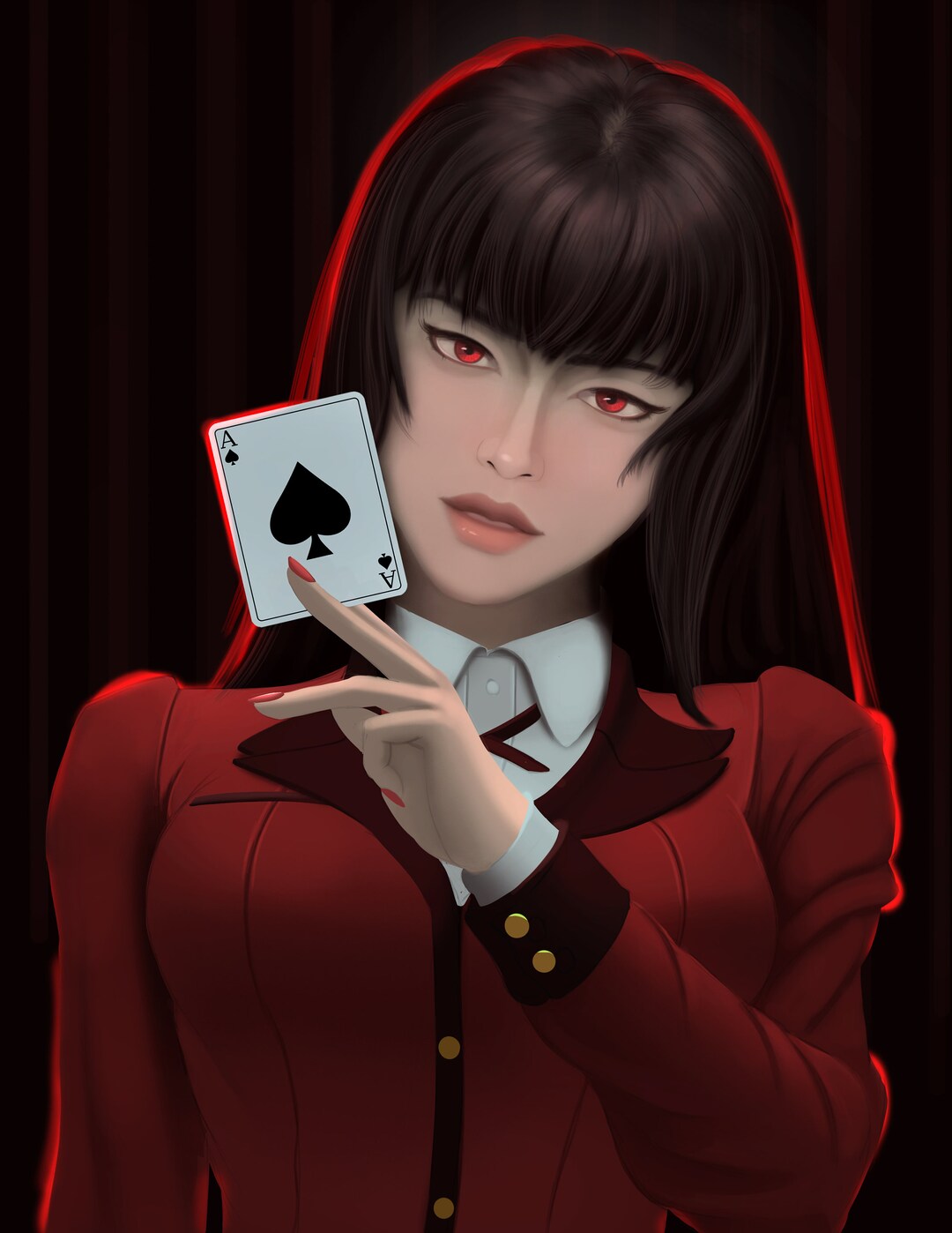 Yumeko Jabami Kakegurui Digital Download - Etsy