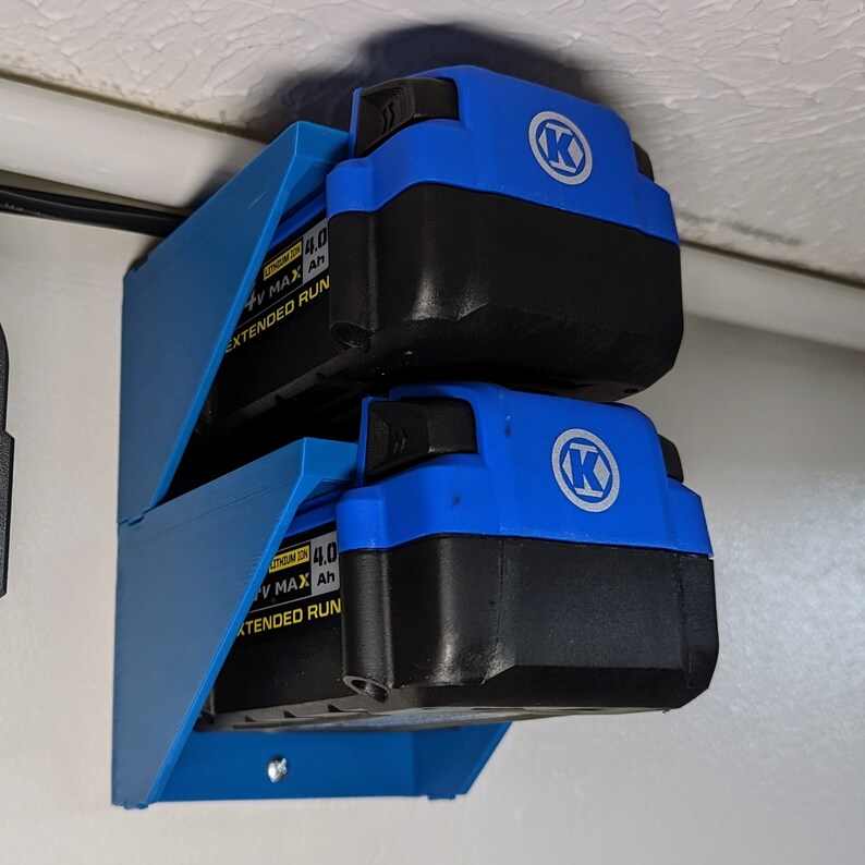 Kobalt 24v Battery Wall Mount: Garage Storage Organizer - Etsy