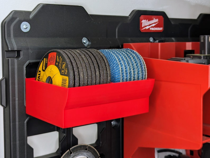 Milwaukee Packout Wall Panel Grinding Wheel Holder - for Garage or Shop ...