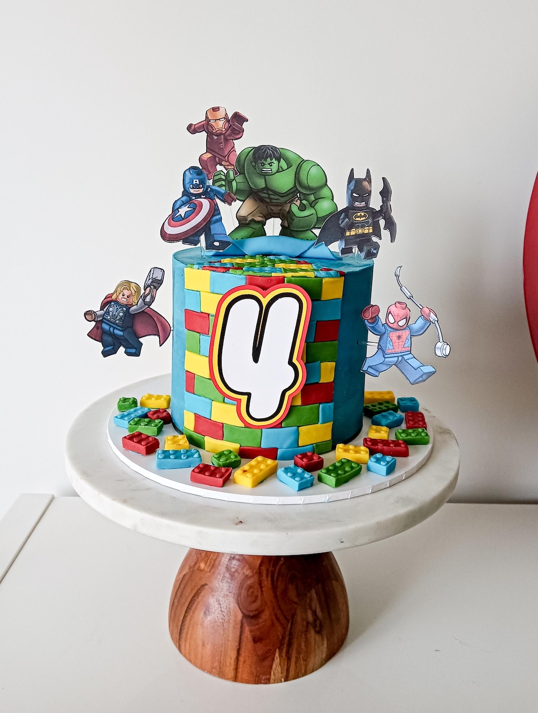 Superhero Lego Cake Toppers - Etsy Australia