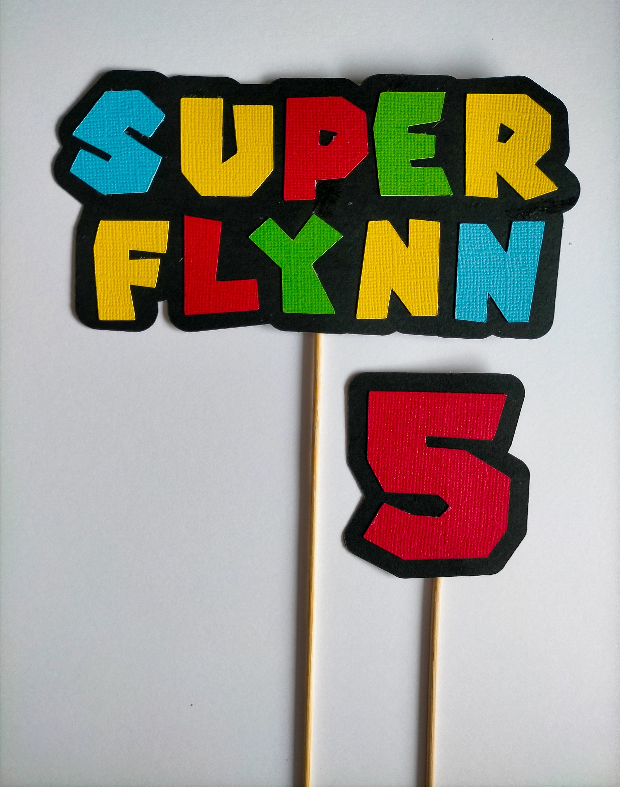 Super Mario Personalised Cake Topper - Etsy Australia