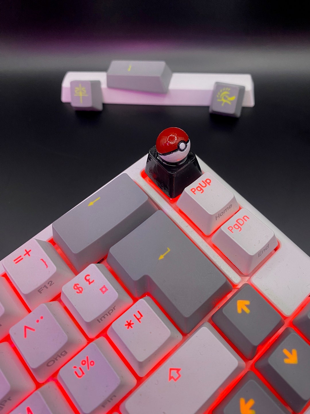 Pokemon Inspired Mechanical Keyboard Pokeball Keycaps - Etsy