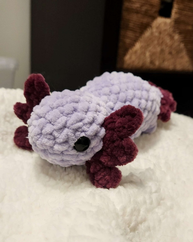 No-sew Chunky Axolotl Crochet PDF PATTERN English, Amigurumi ...
