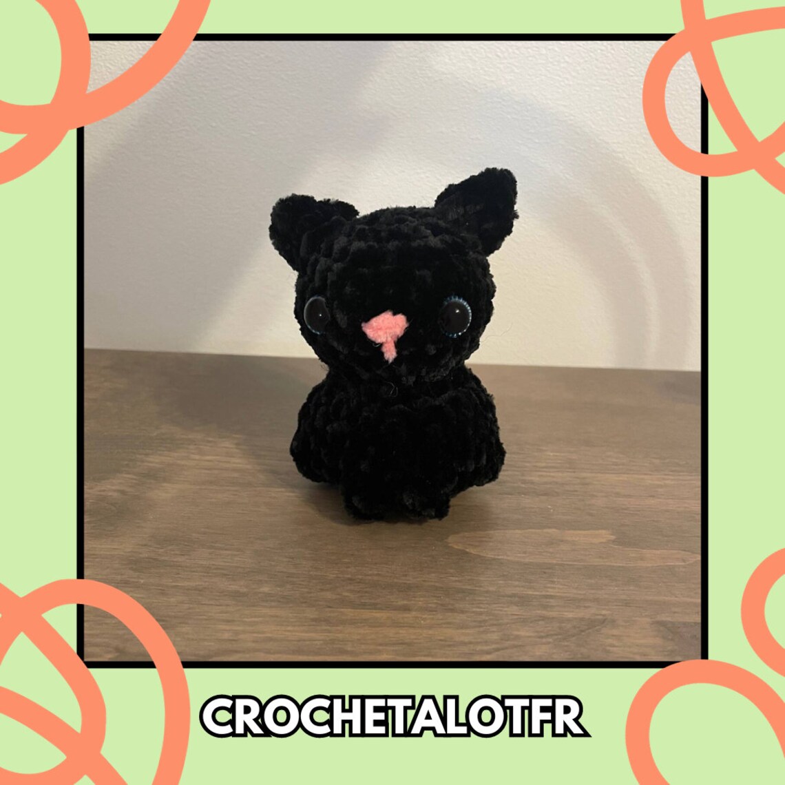 Low Sew Sitting Cat Crochet PDF PATTERN English, Amigurumi Instructions ...