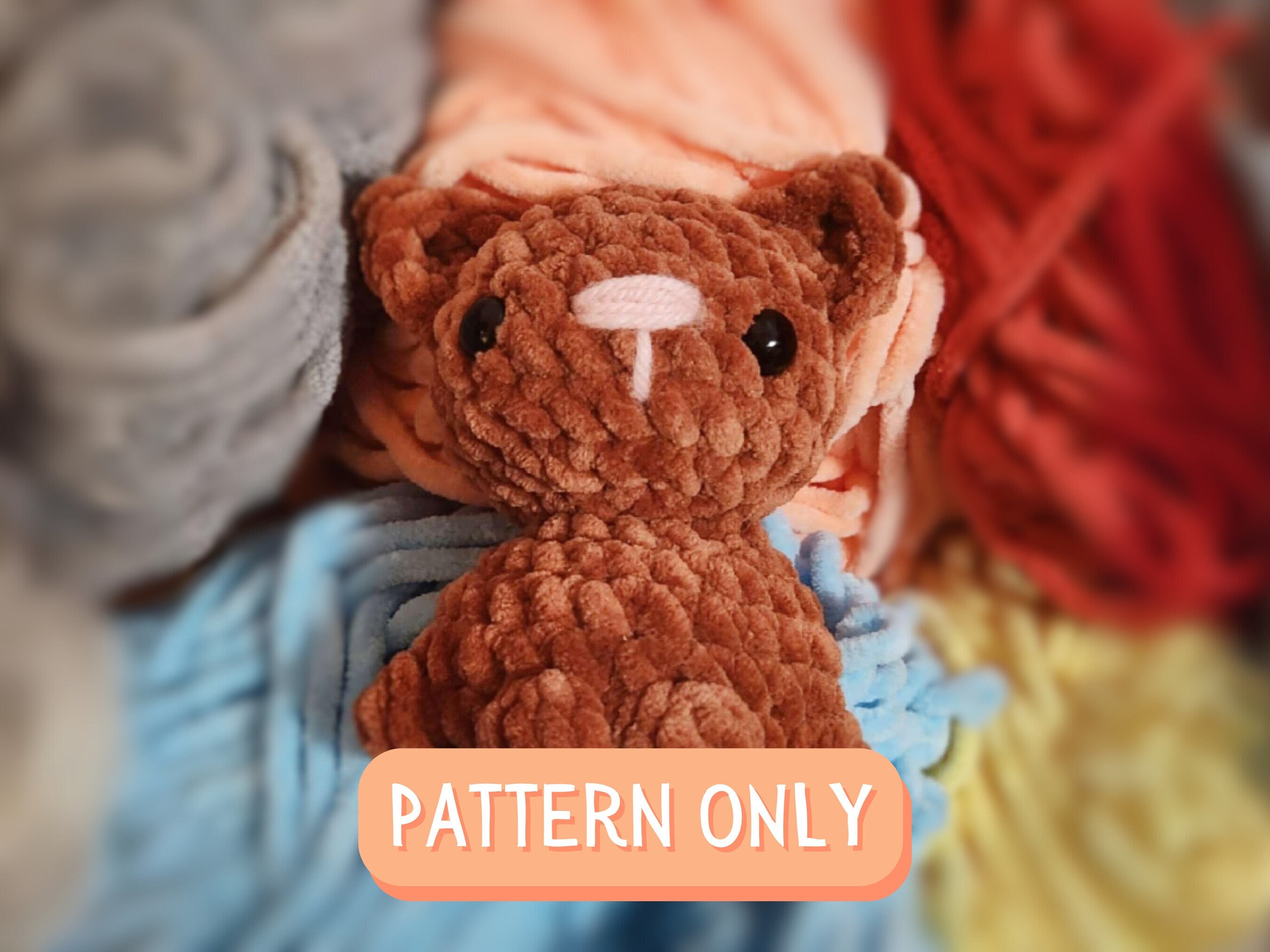 Low Sew Sitting Cat Crochet PDF PATTERN English, Amigurumi Instructions ...
