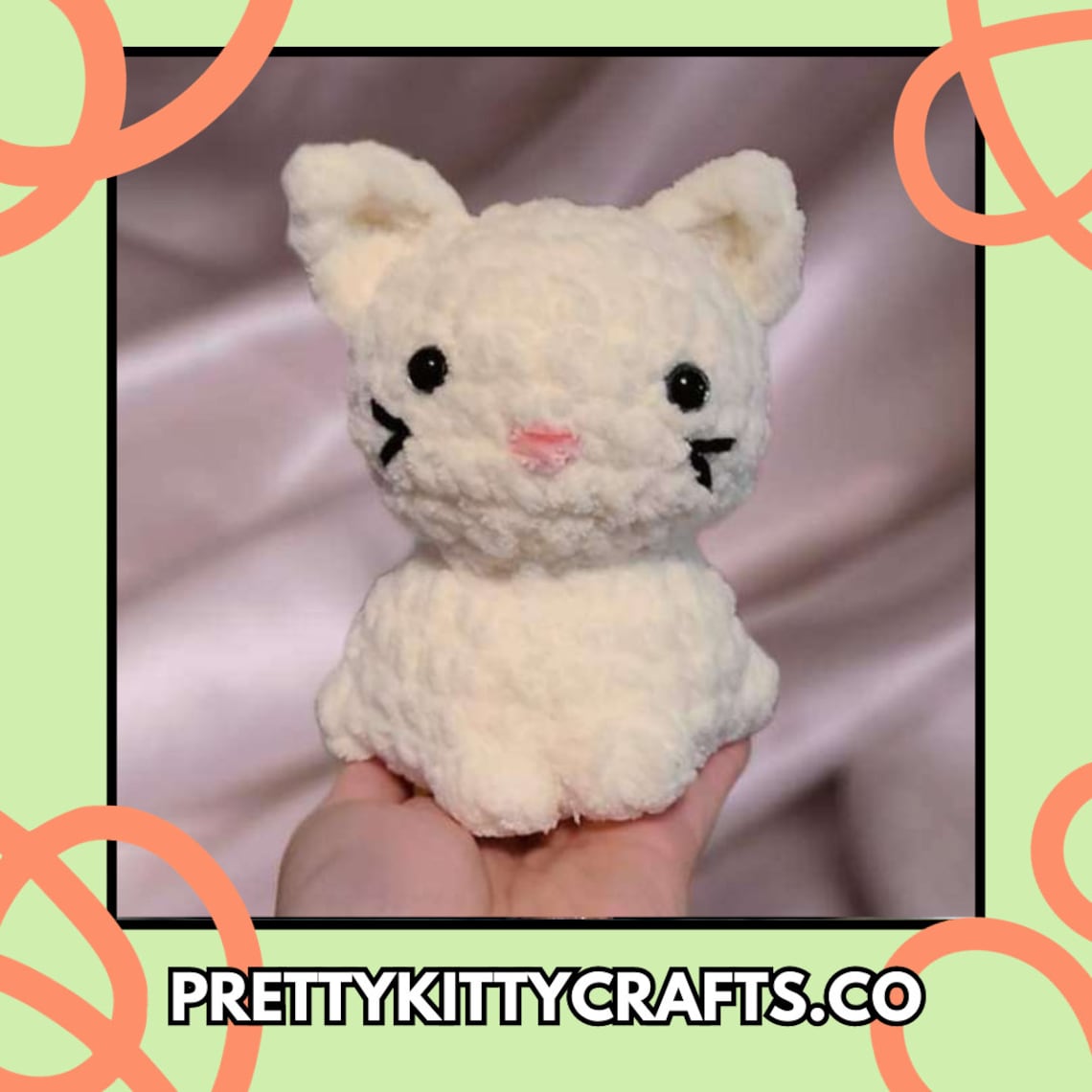 Low Sew Sitting Cat Crochet PDF PATTERN English, Amigurumi Instructions ...