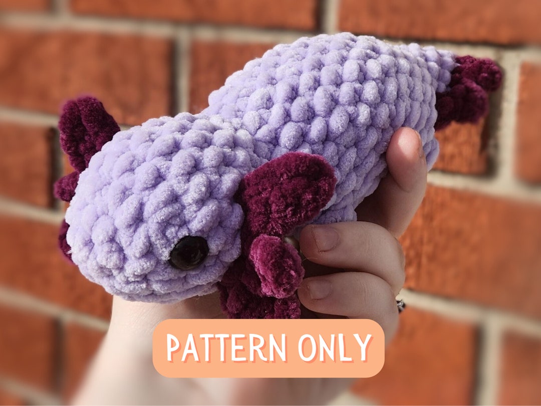 No-sew Chunky Axolotl Crochet PDF PATTERN | English, Amigurumi ...