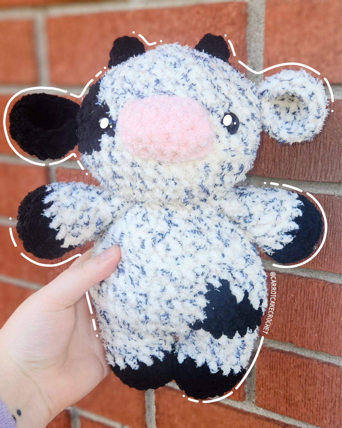 Chubby Cow Crochet PDF PATTERN | English, Amigurumi Instructions, Cute ...