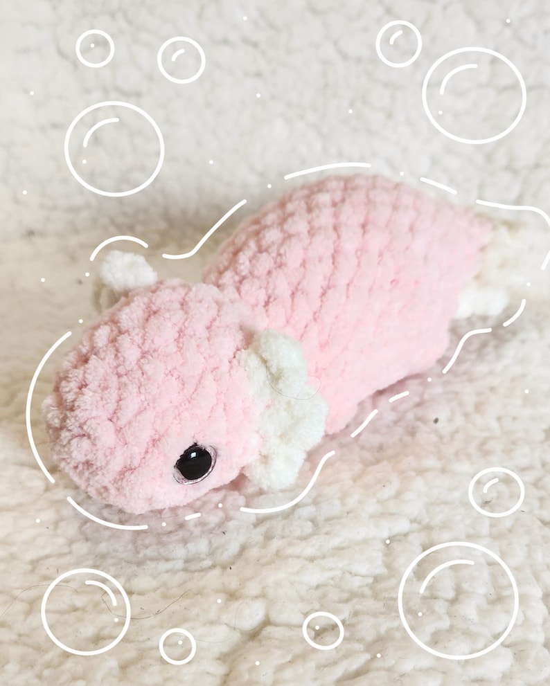 No-sew Chunky Axolotl Crochet PDF PATTERN | English, Amigurumi ...