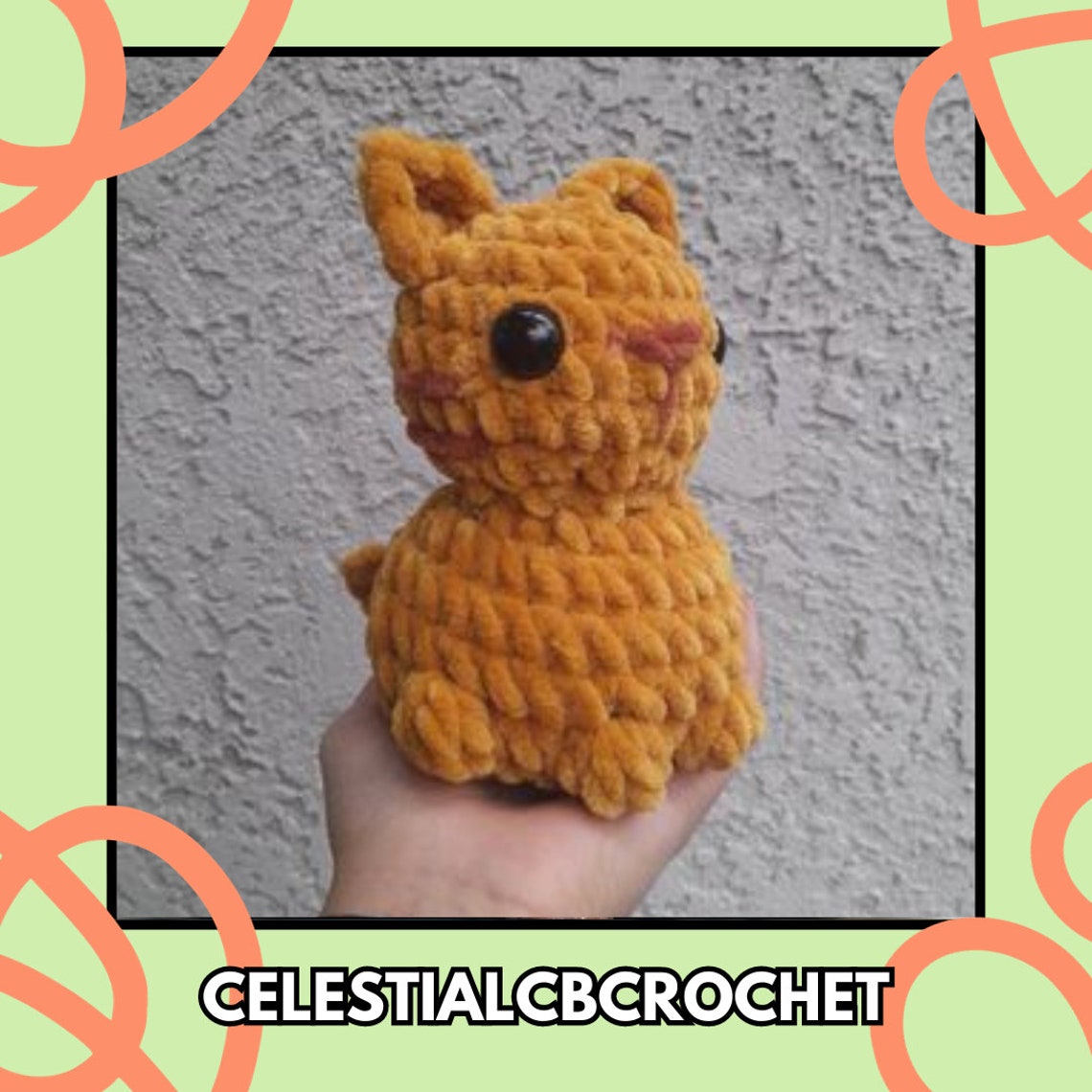 Low Sew Sitting Cat Crochet PDF PATTERN English, Amigurumi Instructions ...