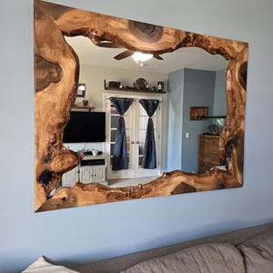 Custom Live Edge Mirrors - Etsy