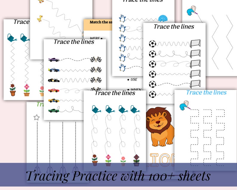 Tracing Line Ultimate Worksheets engaging Worksheets Preschool Pre-k ...