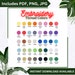 Embroidery Thread Color Chart, Brothread Color Chart, Brother 40 Color ...