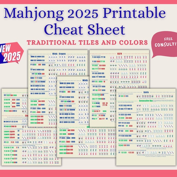 Mahjong Rule Line Reader - Etsy