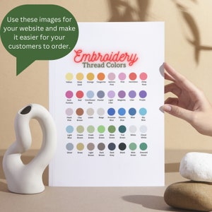 Embroidery Thread Color Chart, Brothread Color Chart, Brother 40 Color ...