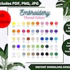 Embroidery Thread Color Chart, Simthread Color Chart, Simthread 63 ...
