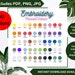 Embroidery Thread Color Chart, Simthread Color Chart, Simthread 63 ...