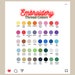 Embroidery Thread Color Chart Brothread Color Chart Brother - Etsy