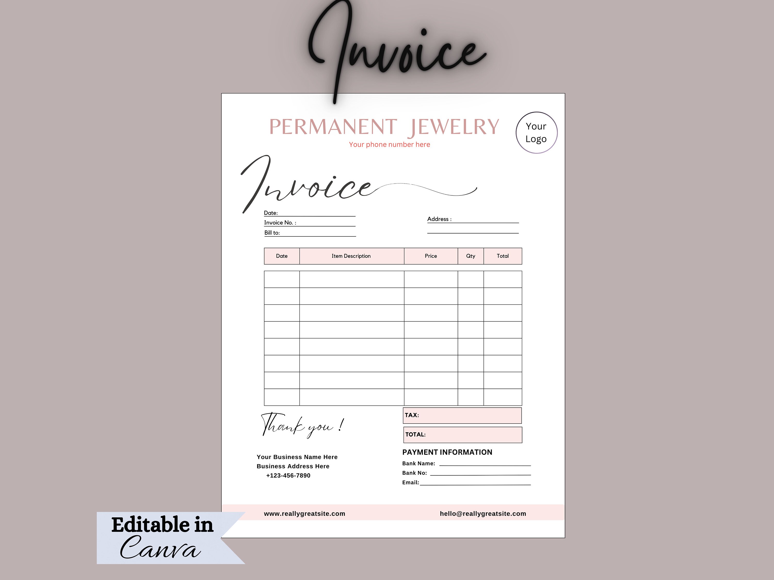 Permanent Jewelry Template, Waiver Permanent Jewelry, Consent Forms ...