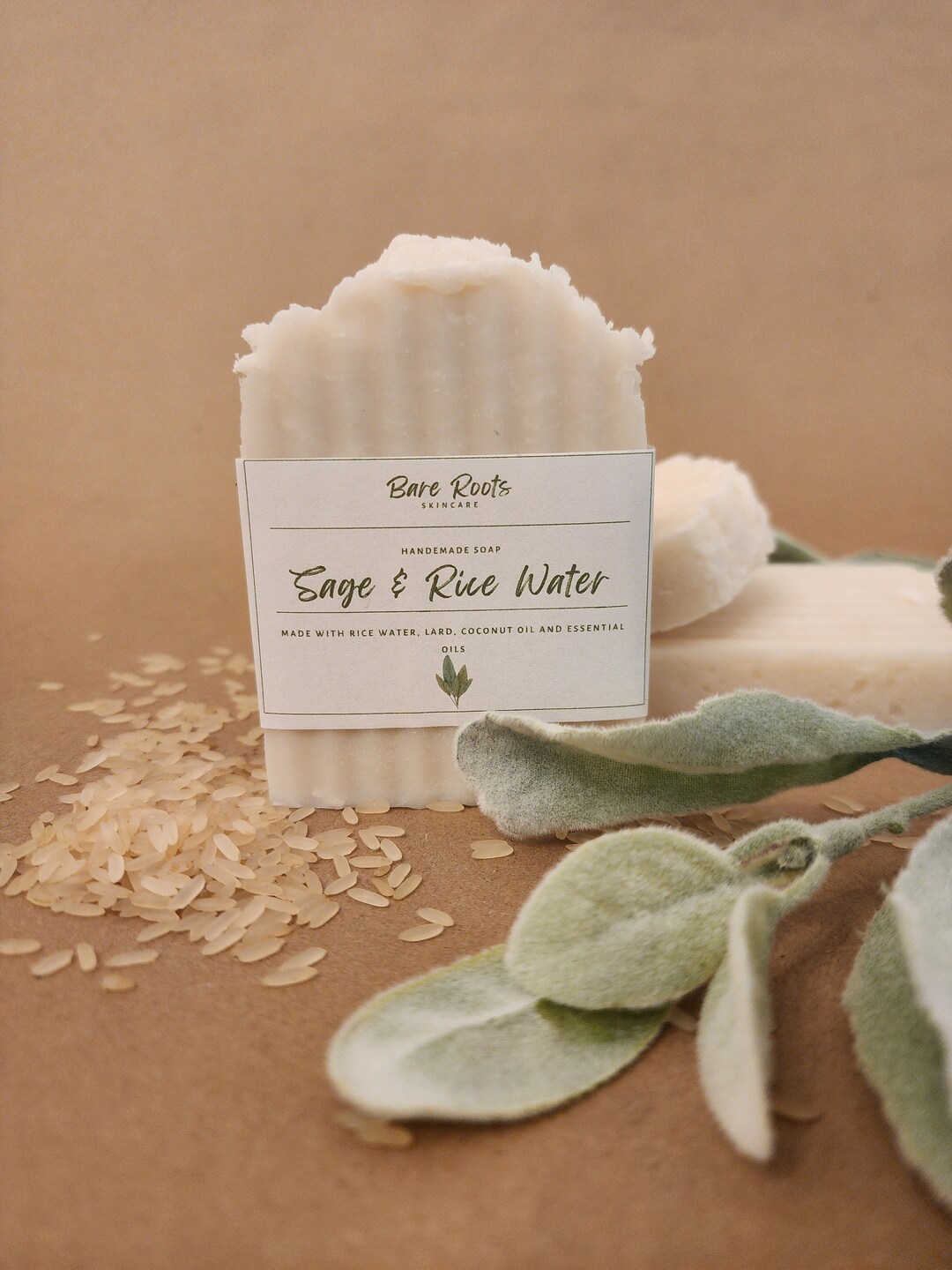 Sage & Rice Water Soap - Etsy