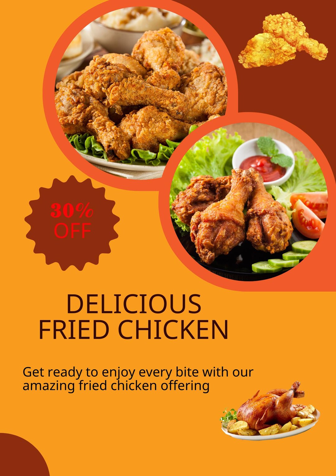 Editable Fried Chicken Menu Template – Printable Menu – Digital ...