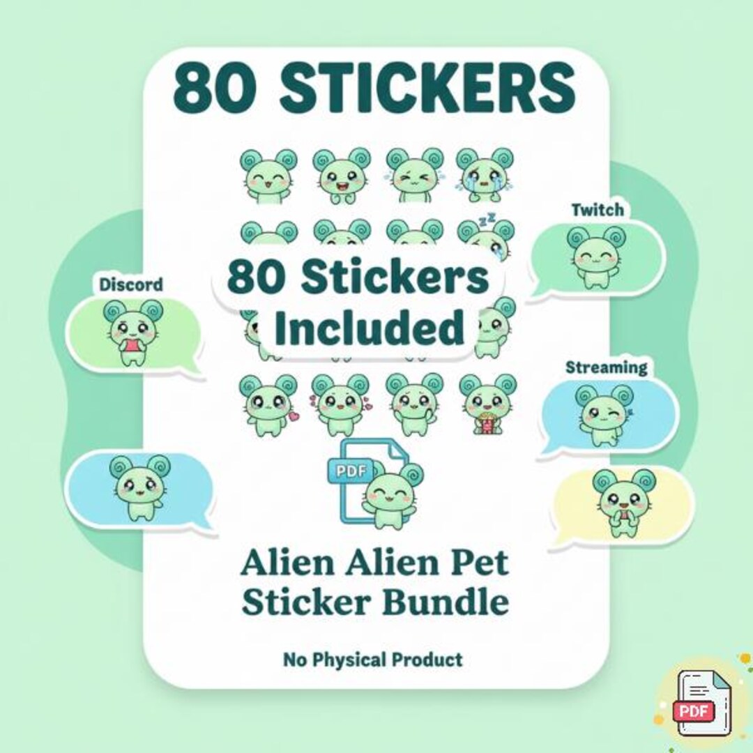 Alien Cat Glorp Emote Bundle, Twitch Emotes, Cat Meme Emote Pack ...
