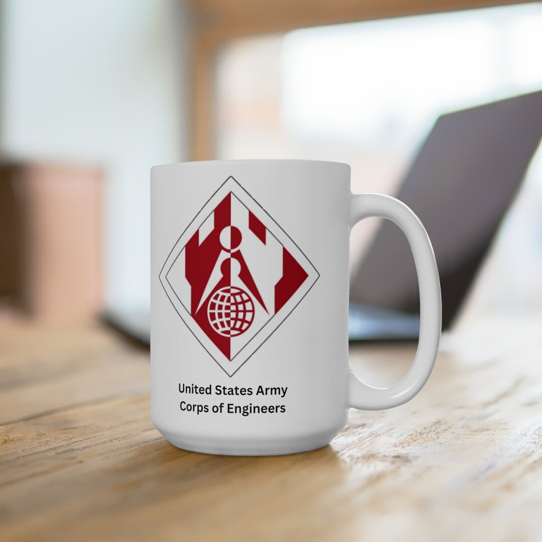U.S. Army Corps of Engineers White Coffee Mug 15oz - Etsy