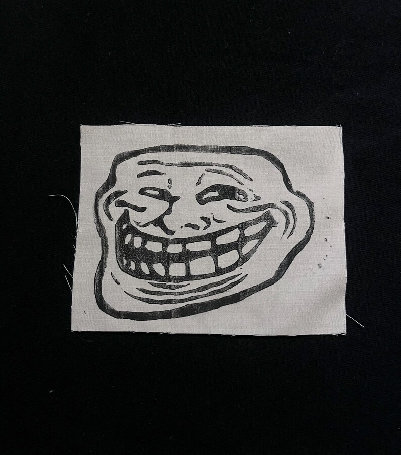 Troll Face Patch - Etsy