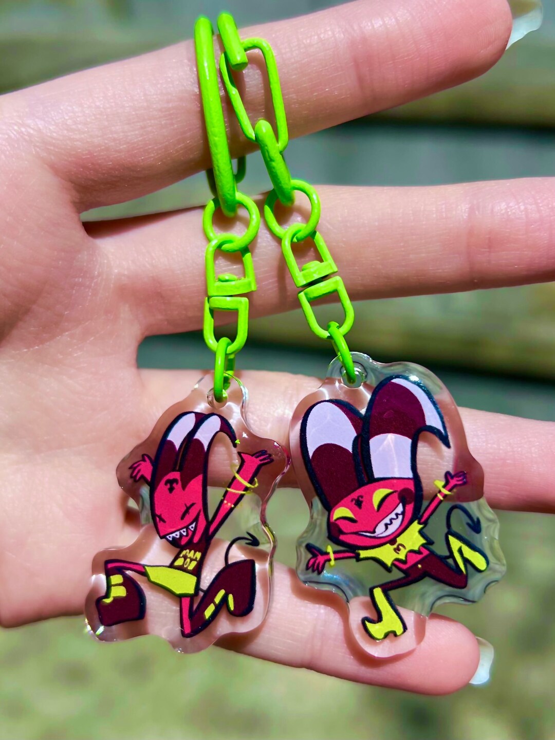 Helluva Boss Blitzo & Fizzarolli Mini Gummy Acrylic Charms Bonus ...