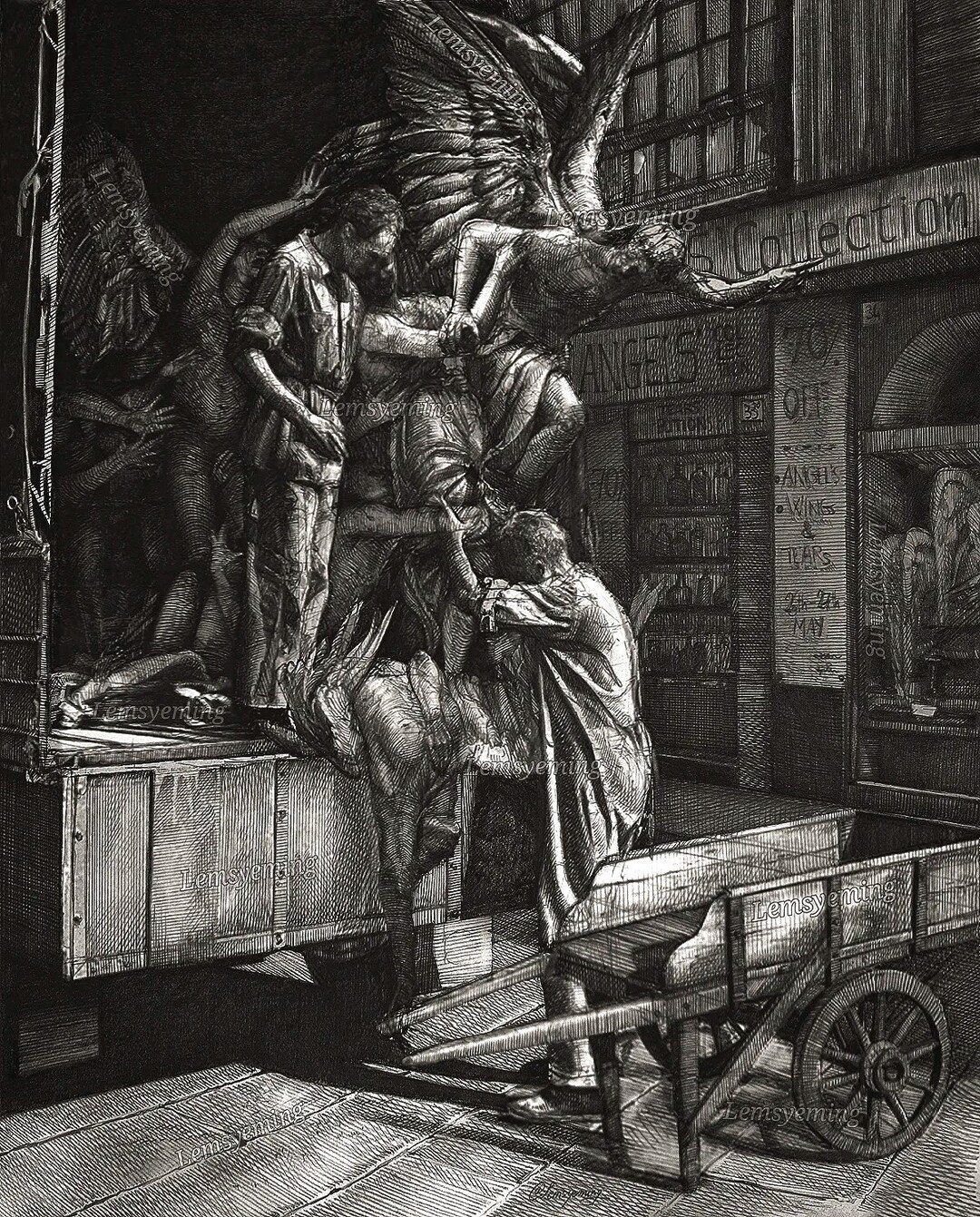 Human Angel Art Print - Etsy