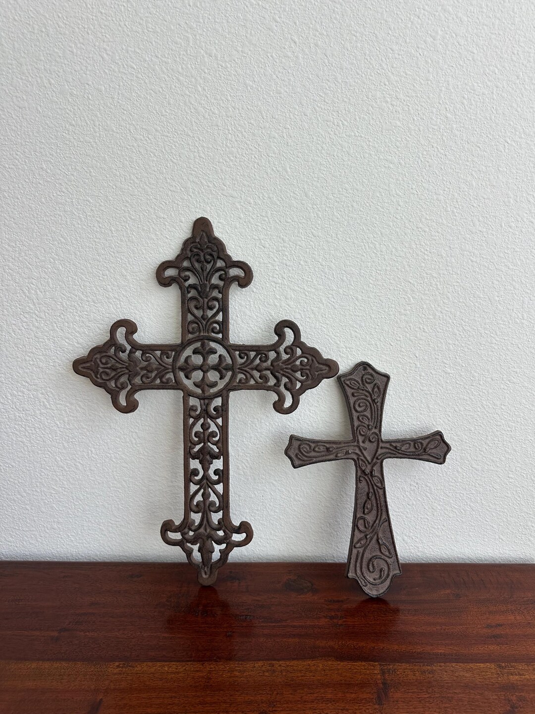 Cast Iron Victorian Crosses Religious Decor - Etsy
