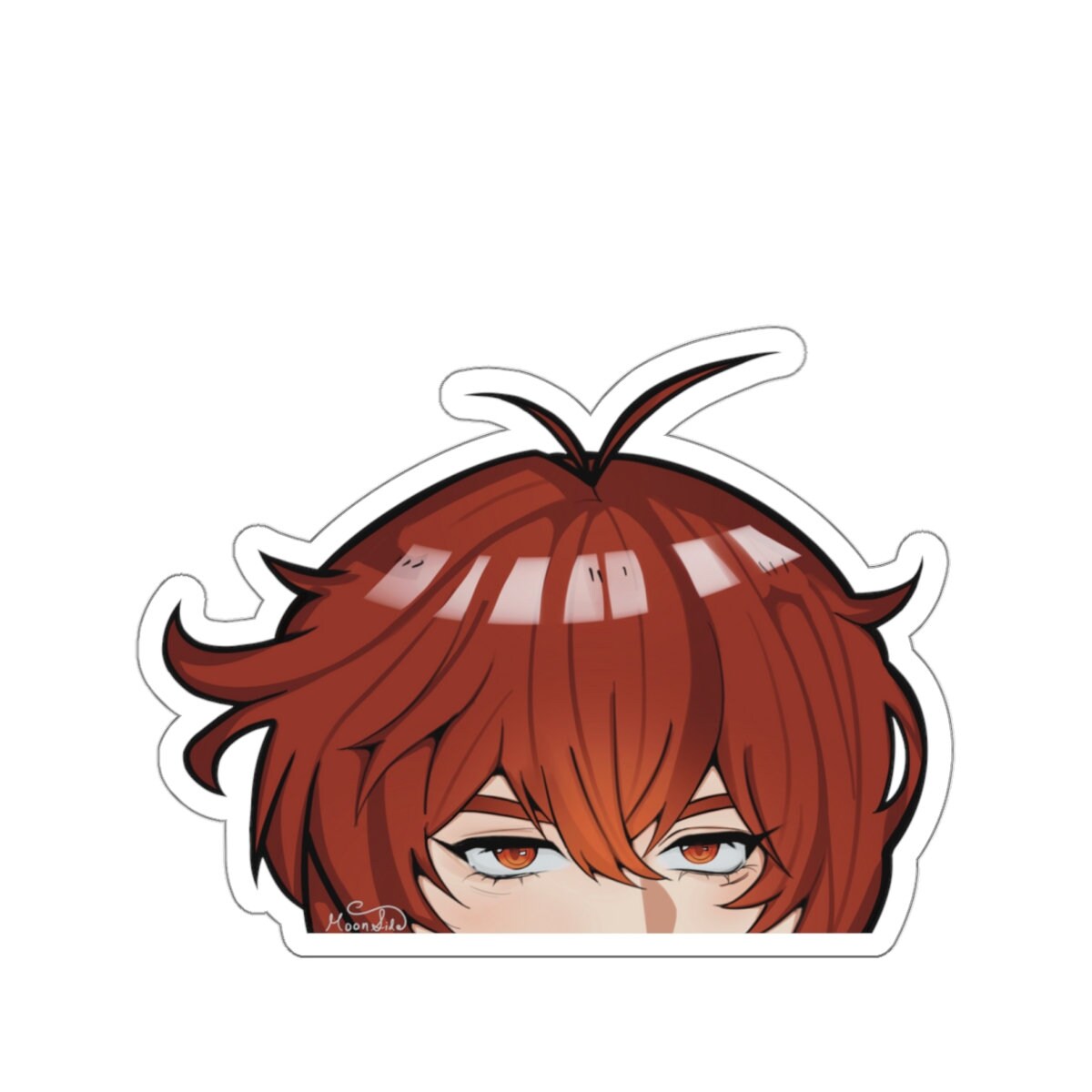 Diluc Peeker Sticker / Genshin Impact - Etsy