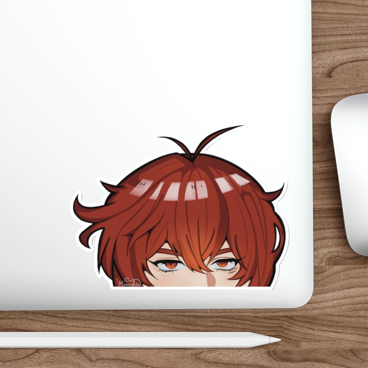 Diluc Peeker Sticker / Genshin Impact - Etsy