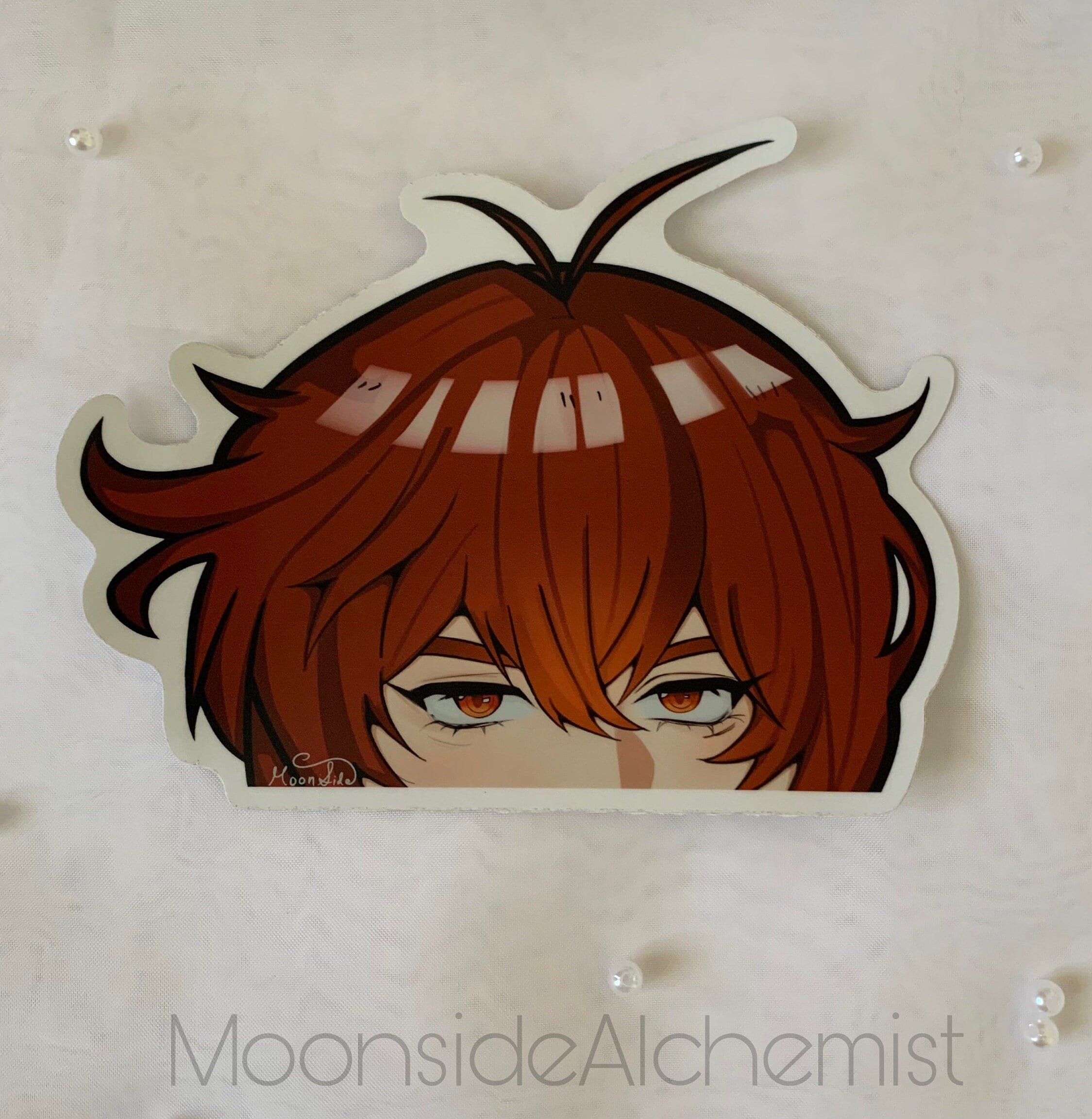 Diluc Peeker Sticker / Genshin Impact - Etsy