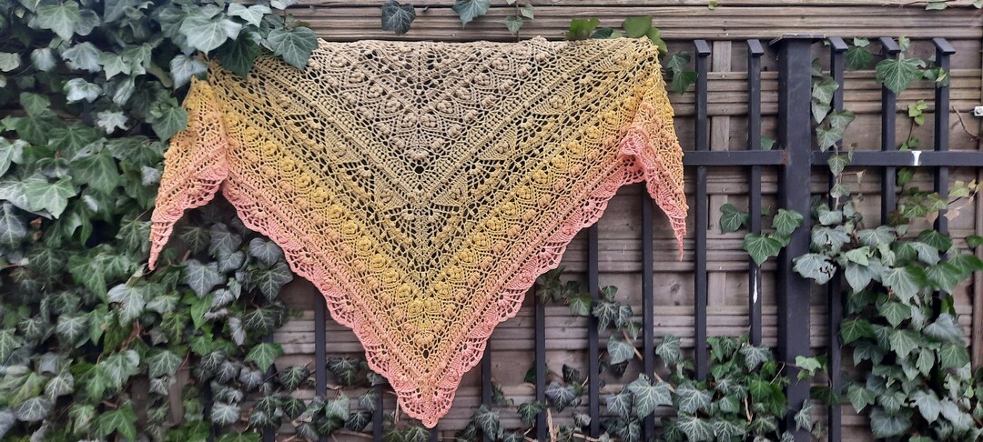 Mulberry Pattern, Crochet Shawl Pattern, Graphic Chart Only, Graphic ...