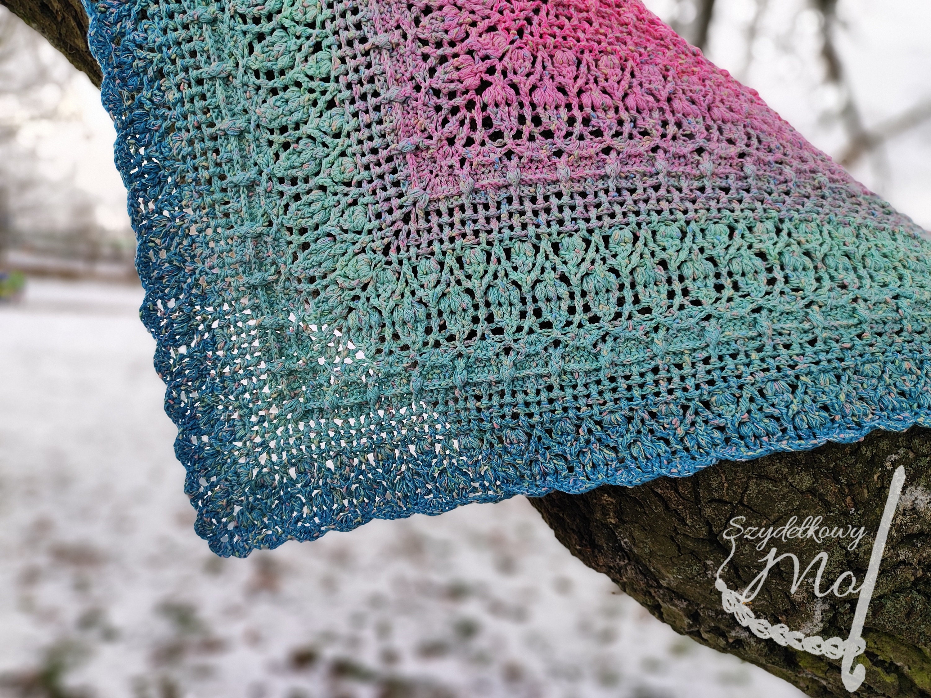 Crochet Pattern, Crochet Shawl, Triangle Shawl, Graphic Chart Only ...