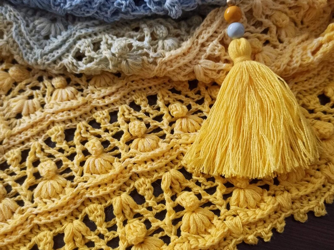 Cornflower Pattern, Crochet Shawl Pattern, Graphic Chart Only, Graphic ...