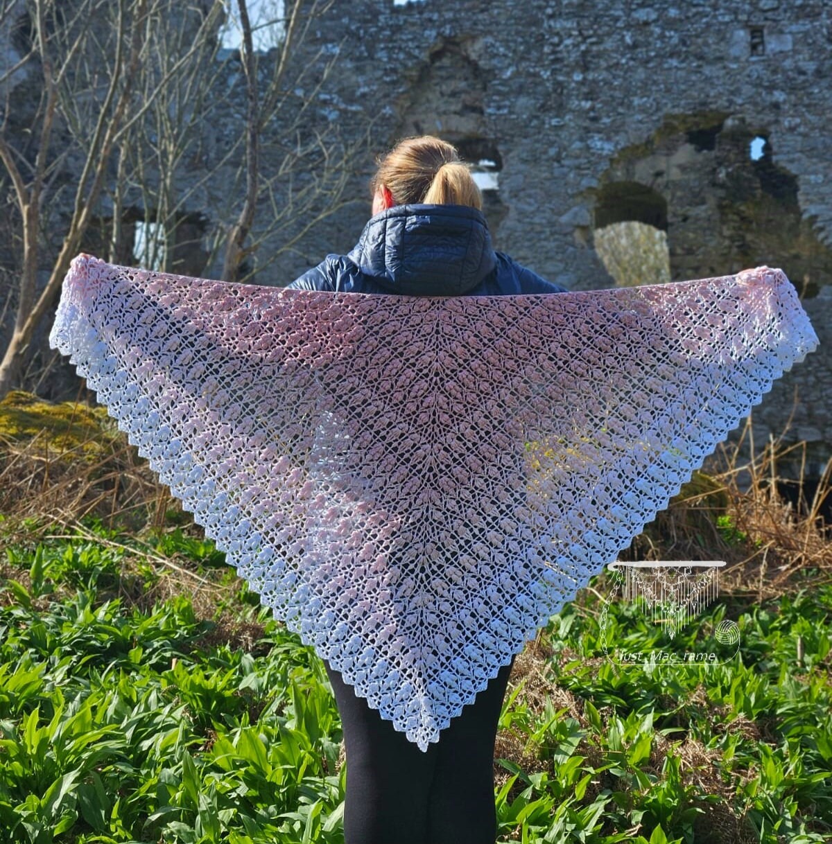 Chęchy Pattern, Crochet Shawl Pattern, Graphic Chart Only, Graphic ...