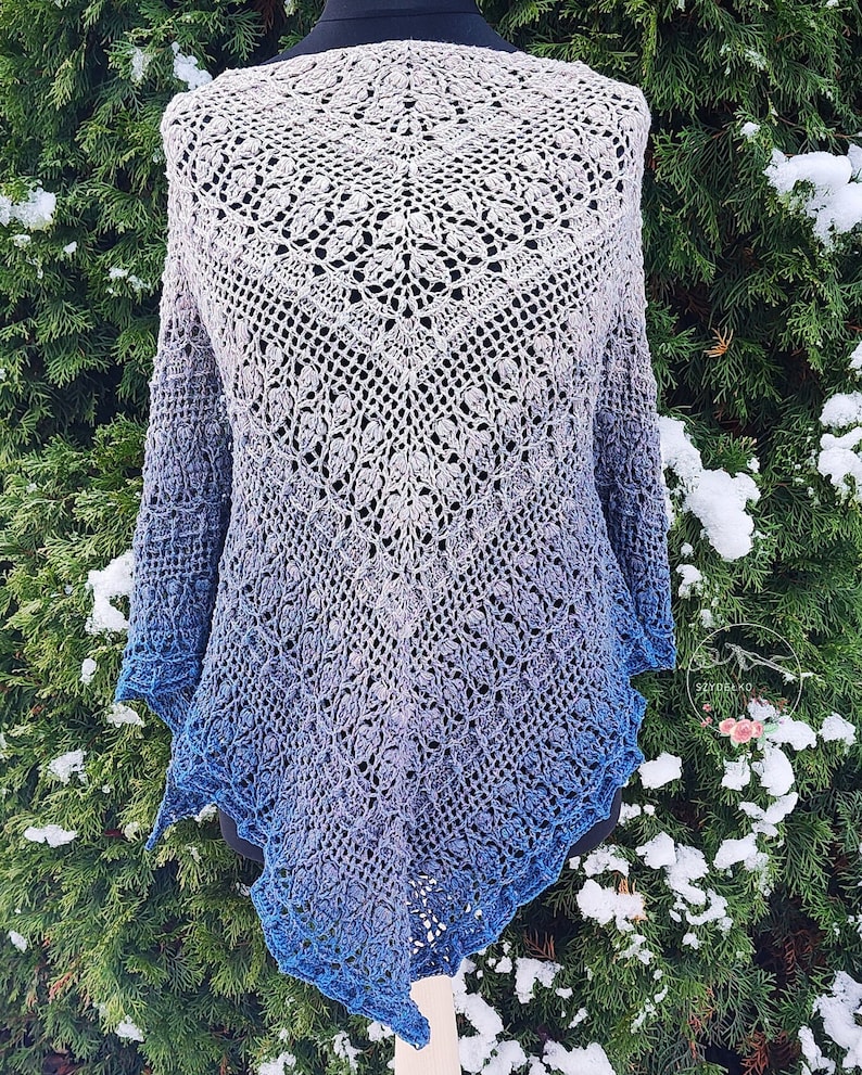 Crochet Pattern, Crochet Shawl, Triangle Shawl, Graphic Chart Only ...